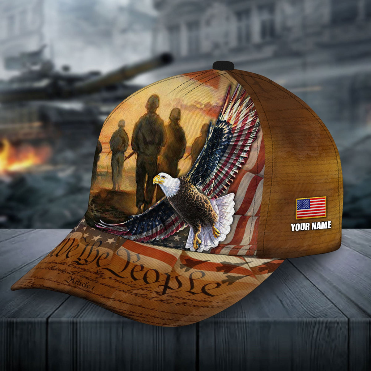 Premium Eagle - Veteran 3D Hats, Memorial Day Hat Personalized – Aljaira