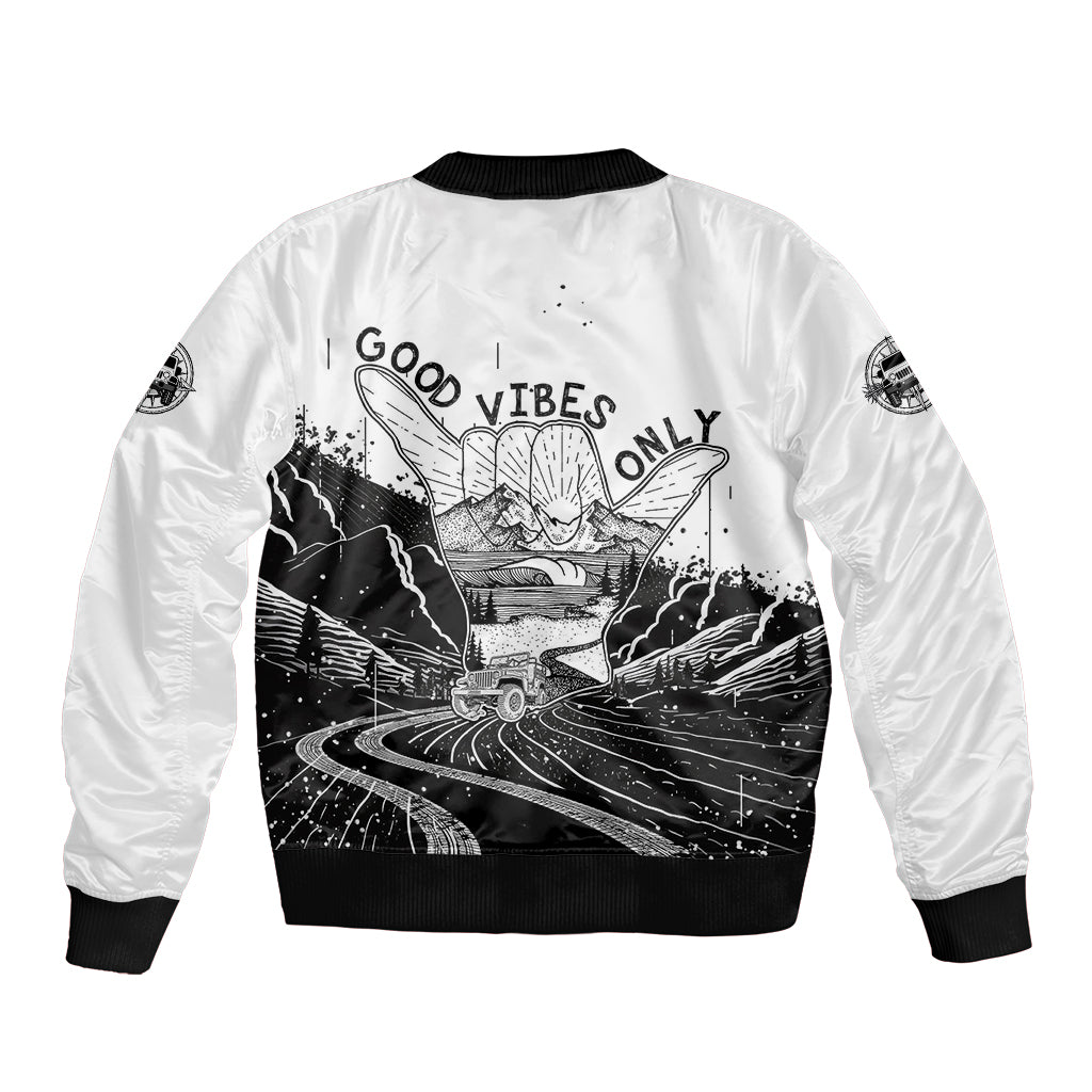 Jeep Waves Bomber Jacket Good Vibes Only TS07 – Aljaira