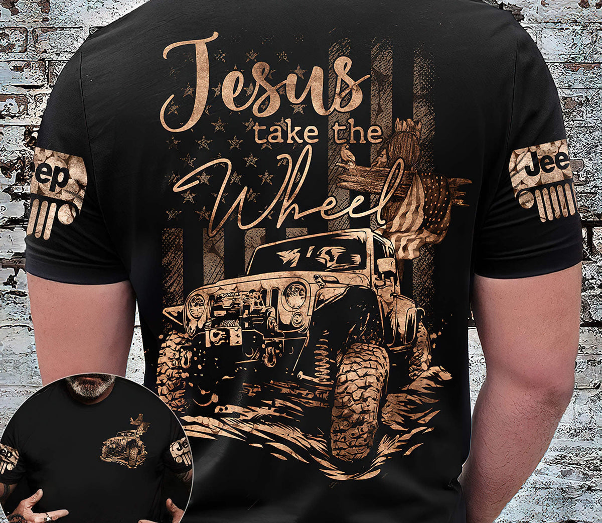 Jesus Take The Wheel Jeep T shirt – Aljaira