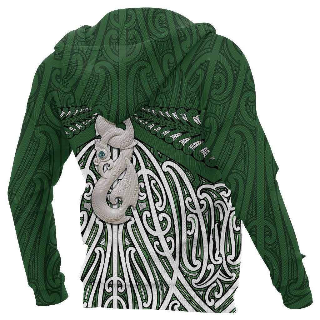 Maori Moko Tattoo Hoodie, Manaia Pounamu Pullover Hoodie – Aljaira