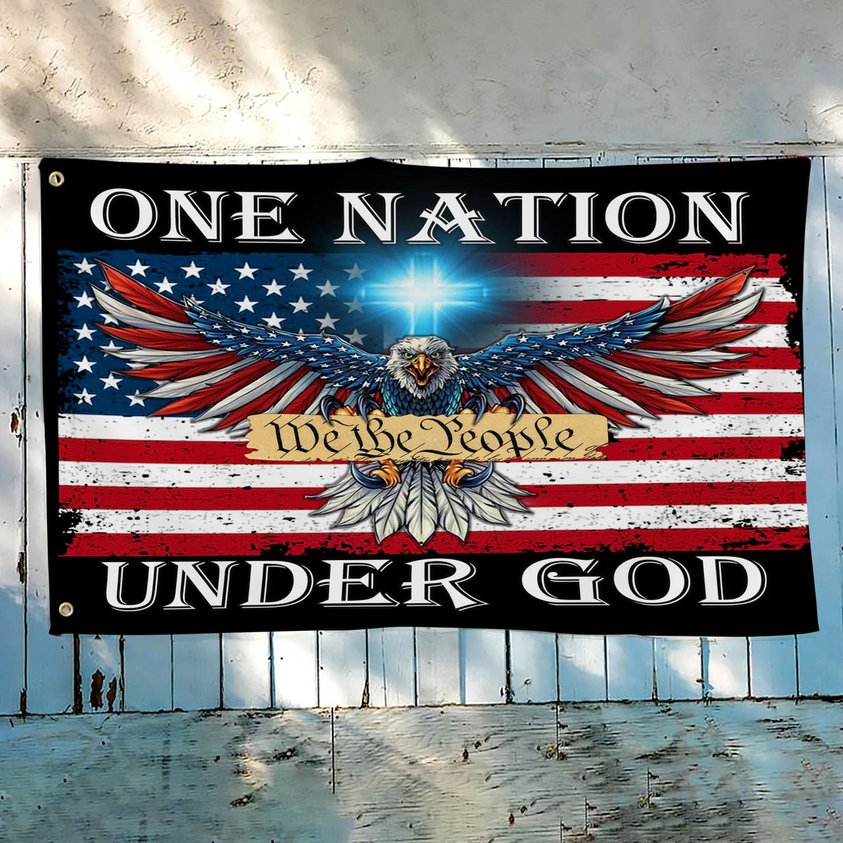 Premium We The People - One Nation Under God Patriotism Flag – Aljaira