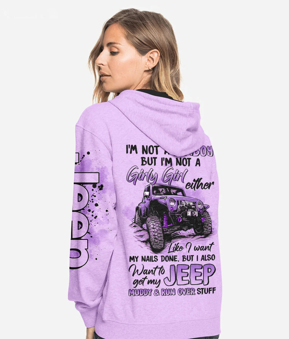 I'm Not A Tomboy Jeep Violet Hoodie – Aljaira