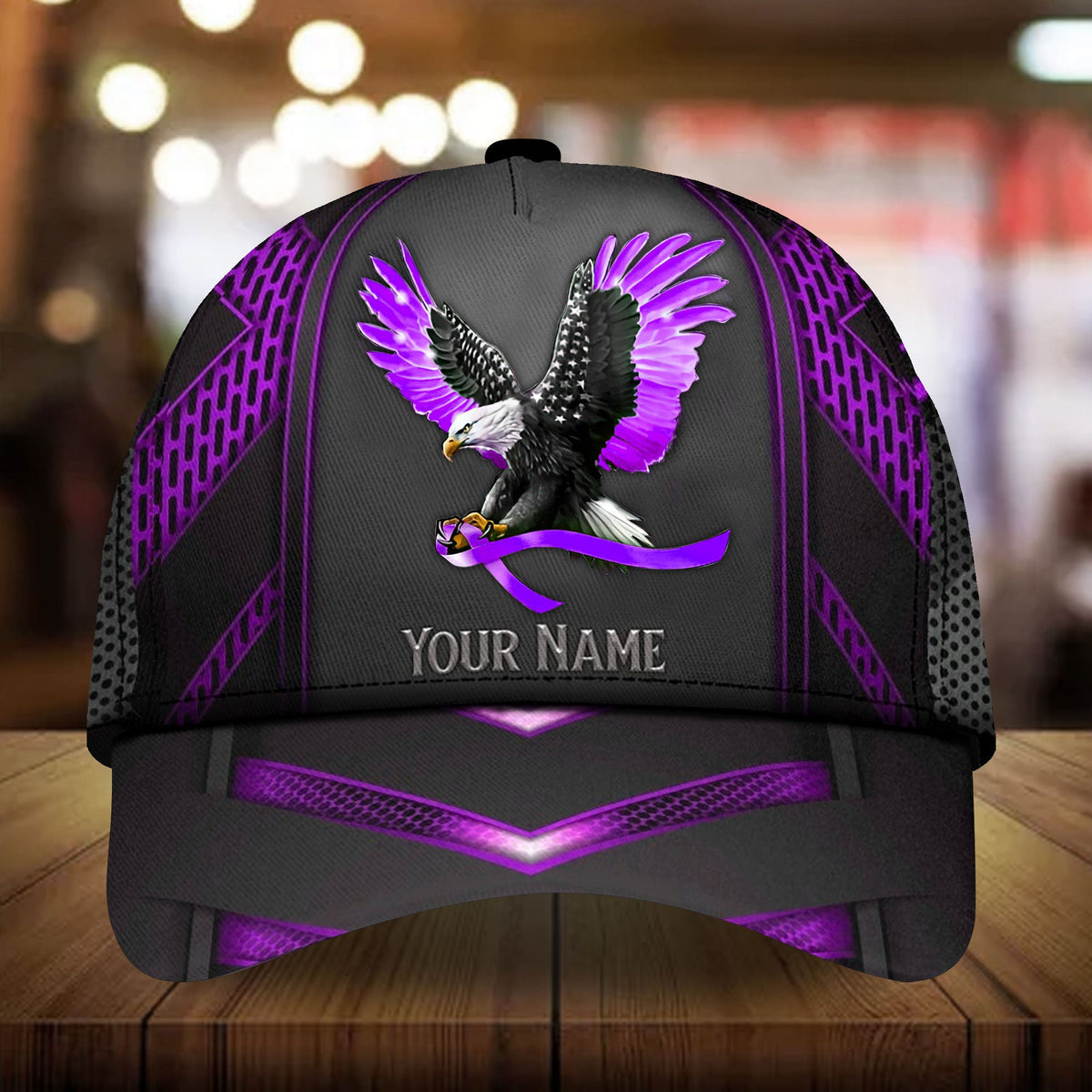 Premium US Eagle Alzheimer's Awareness Hats Personalized – Aljaira