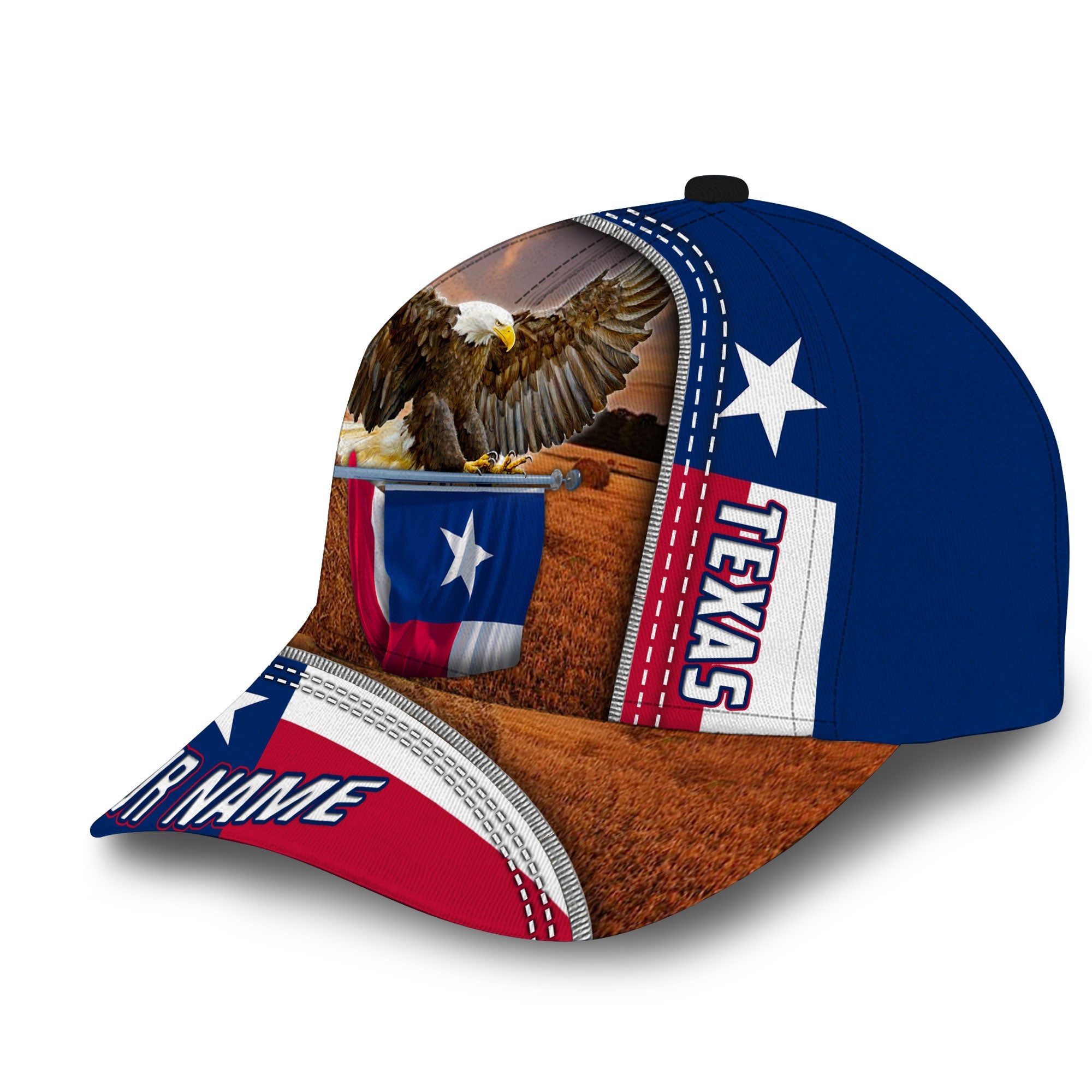 Premium Unique Eagle Texas Flag Hats Personalized – Aljaira