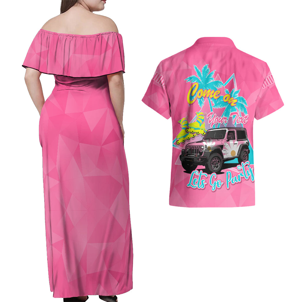 Personalised Jeep Girl Couples Matching Off Shoulder Maxi Dress and Ha ...