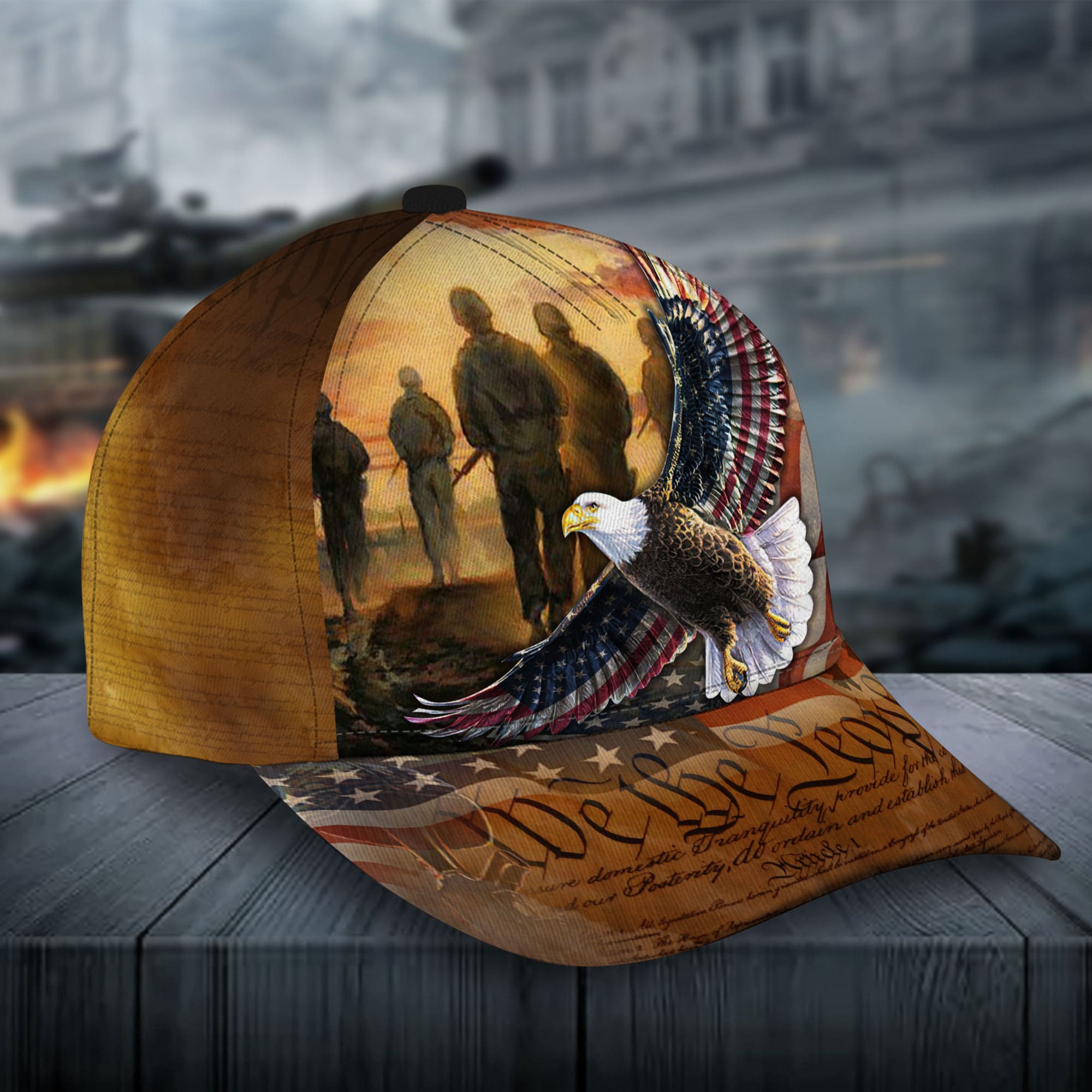 Premium Eagle - Veteran 3D Hats, Memorial Day Hat Personalized – Aljaira