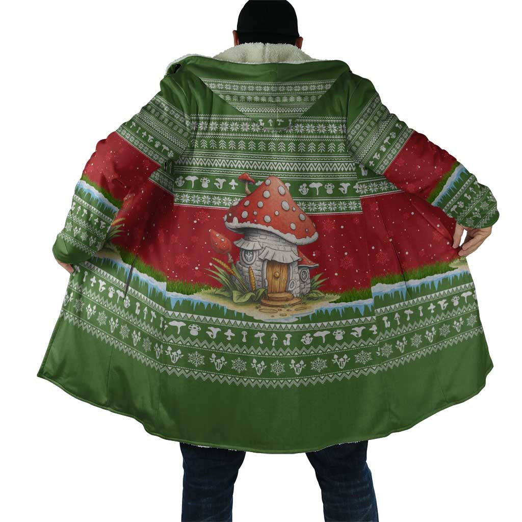 Christmas Mushroom House Cloak Xmas Holiday Patterns - Aljaira