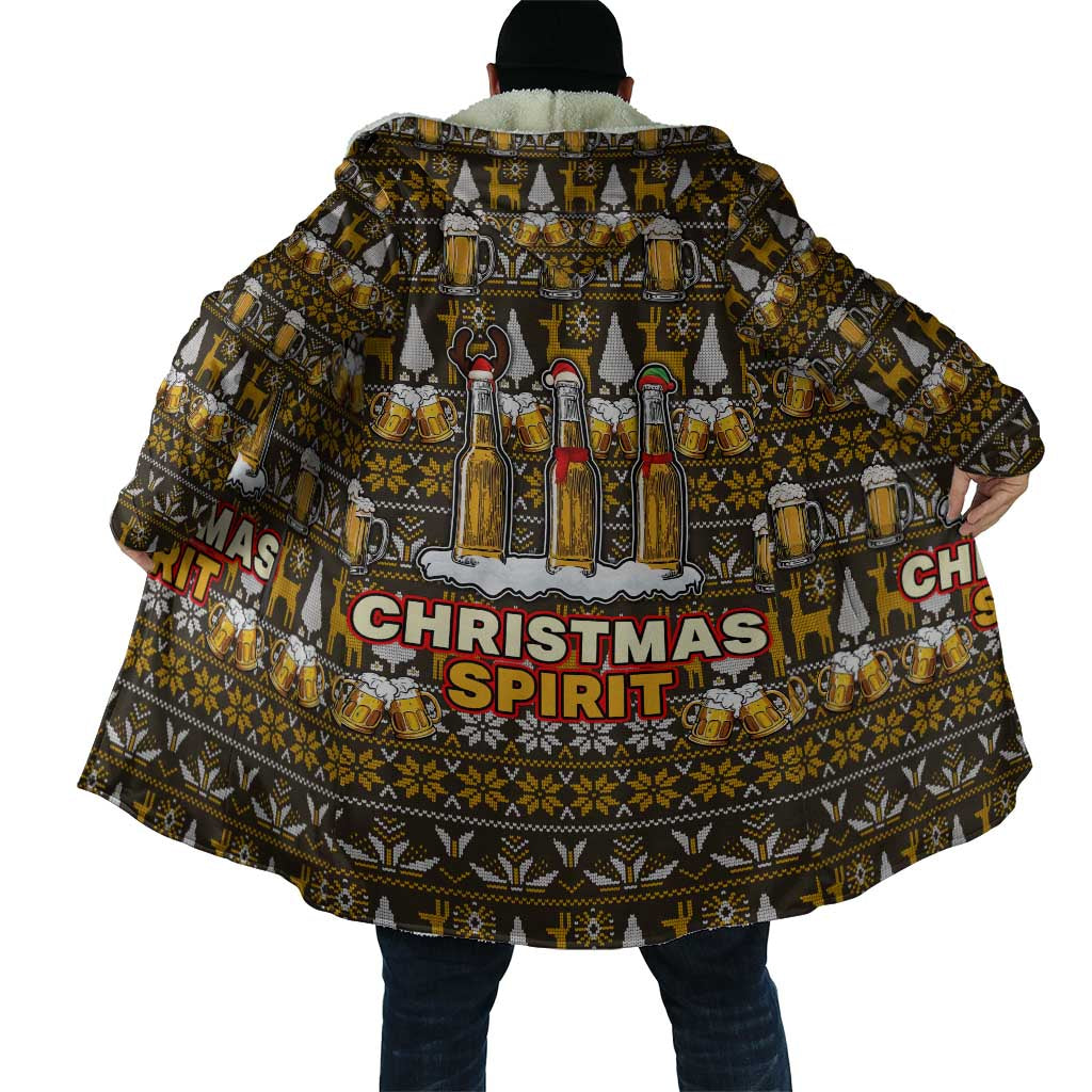 Spirit Beer Christmas Cloak Xmas Holiday Patterns - Aljaira