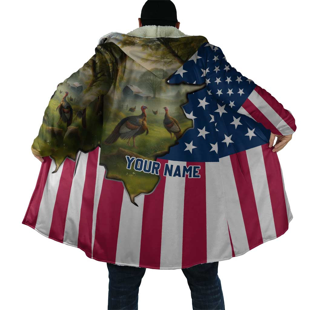 Custom American Flag Turkey Hunting Cloak with Illinois State Outline ...