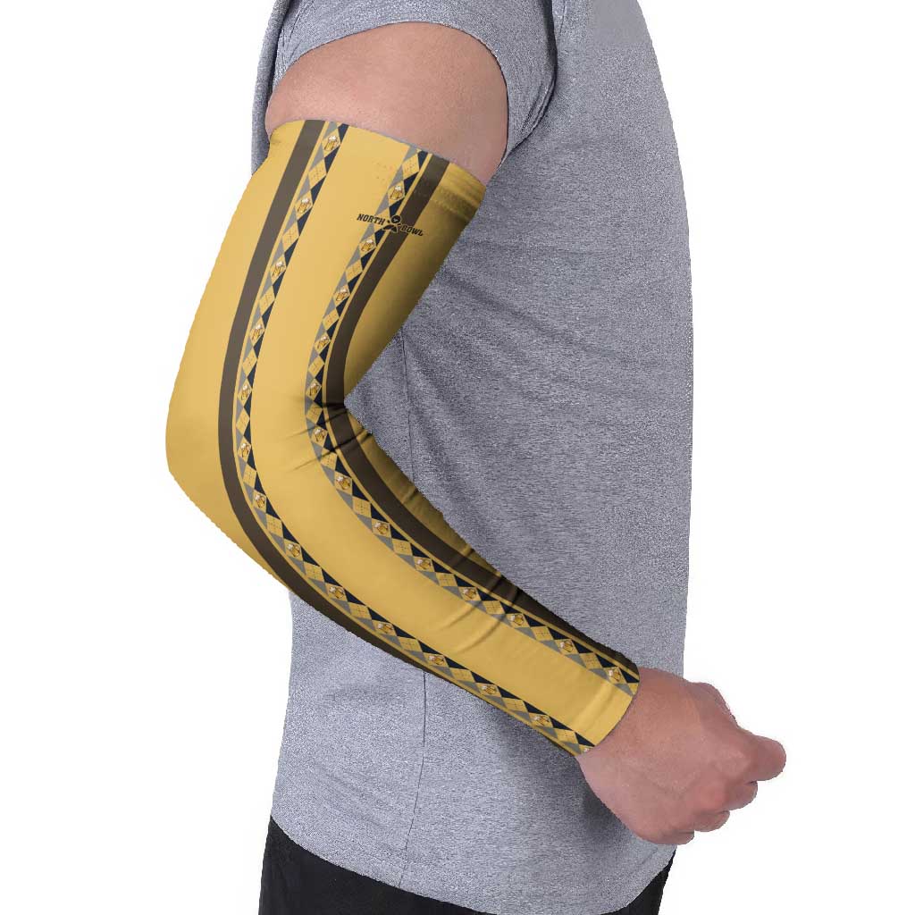 Custom Retro Bowling Arm Sleeves with Diamond Stripe Pattern North Bowl ...
