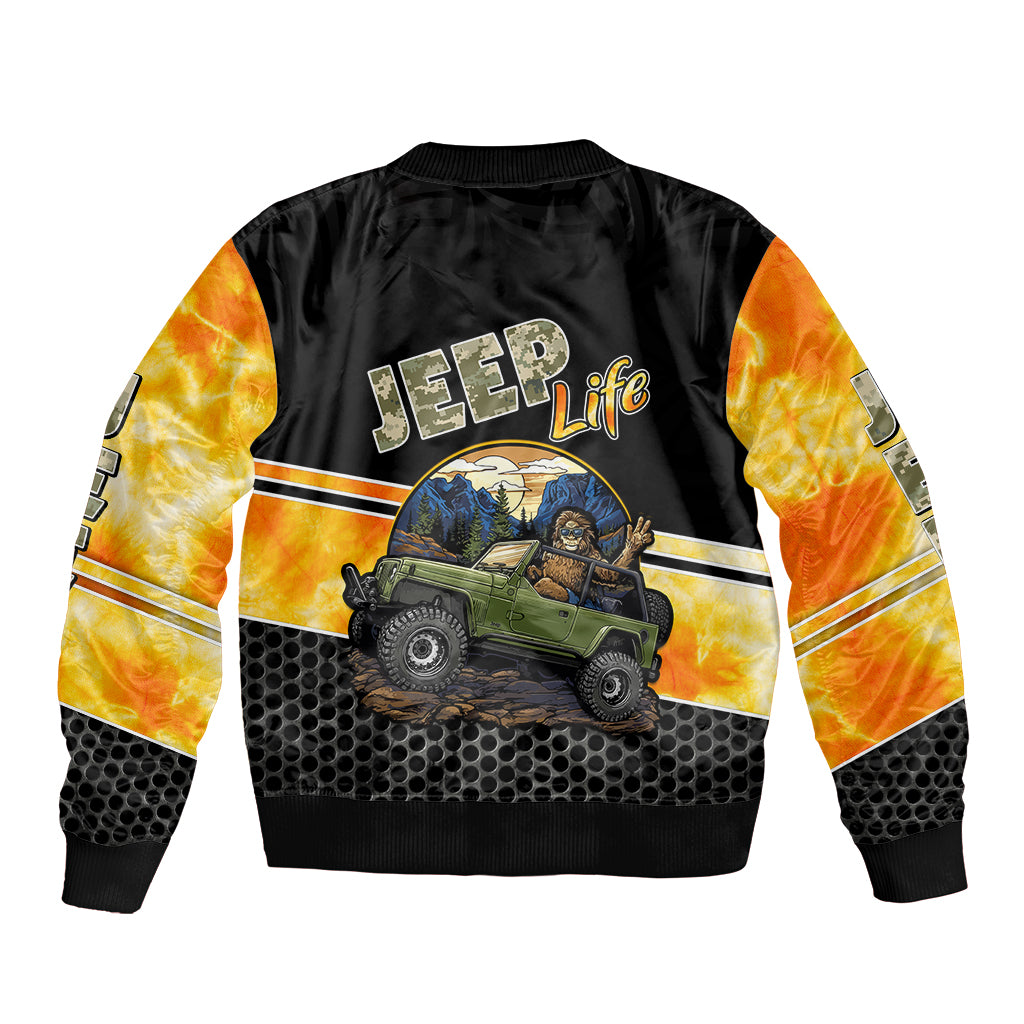 Jeep Life Bomber Jacket Sasquatch And Pine Forest TS06 – Aljaira