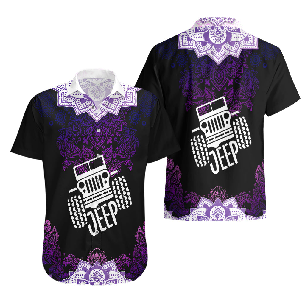 Jeep Mandala Hawaiian Shirt Patterns Flower Mix Jeep TS06 – Aljaira
