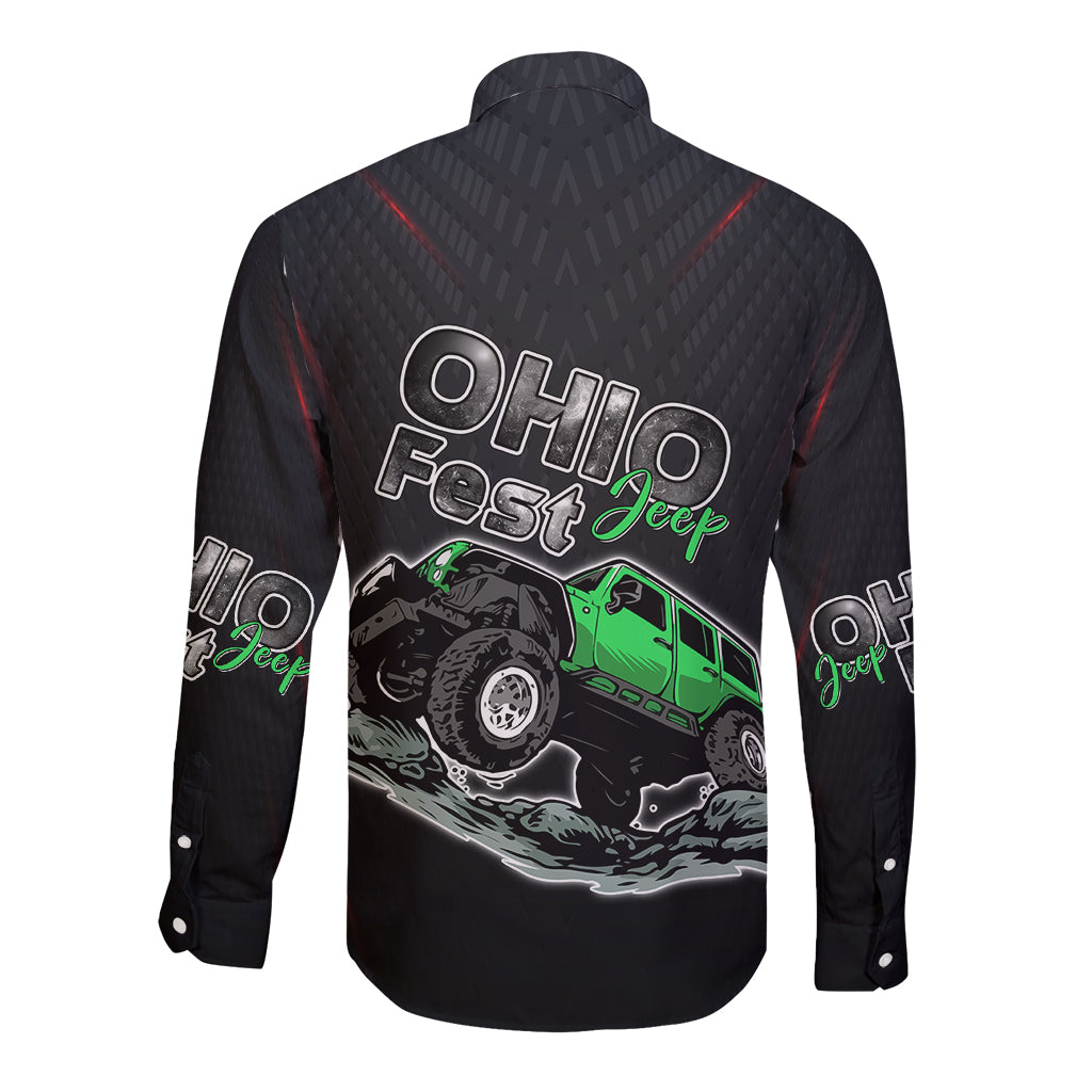 Ohio Jeep Fest 2023 Long Sleeve Button Shirt Jeep Obstacle Course TS06 ...