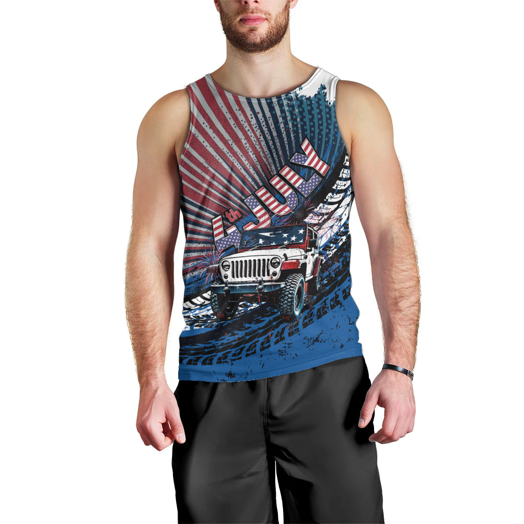 Jeep Men Tank Top USA Independence Day TS07 – Aljaira