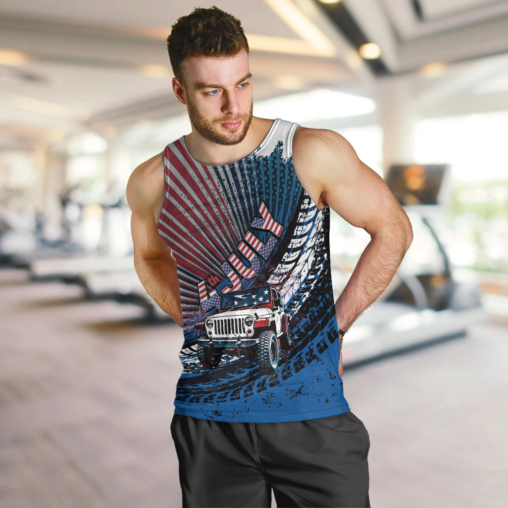 Jeep Men Tank Top USA Independence Day TS07 – Aljaira