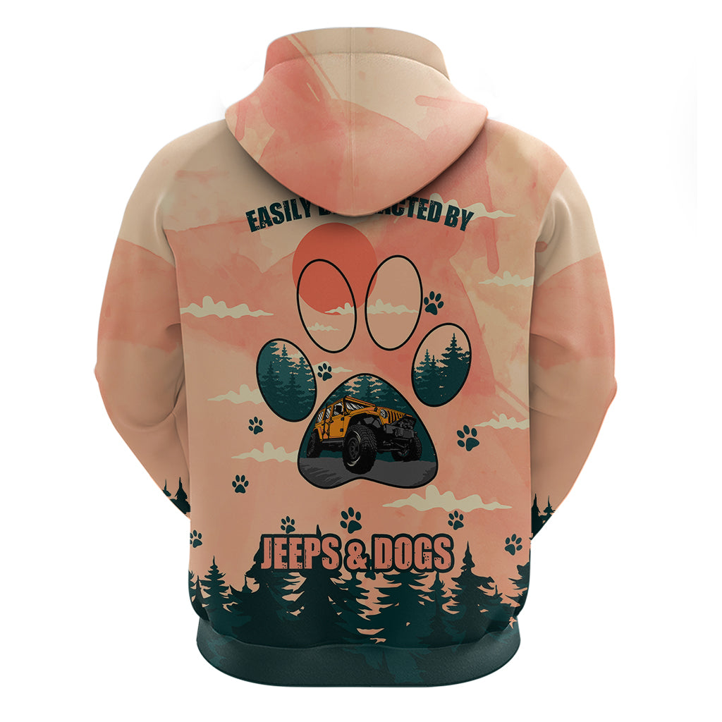Jeep Girl Hoodie Easily Distracted By Jeeps and Dogs TS07 – Aljaira