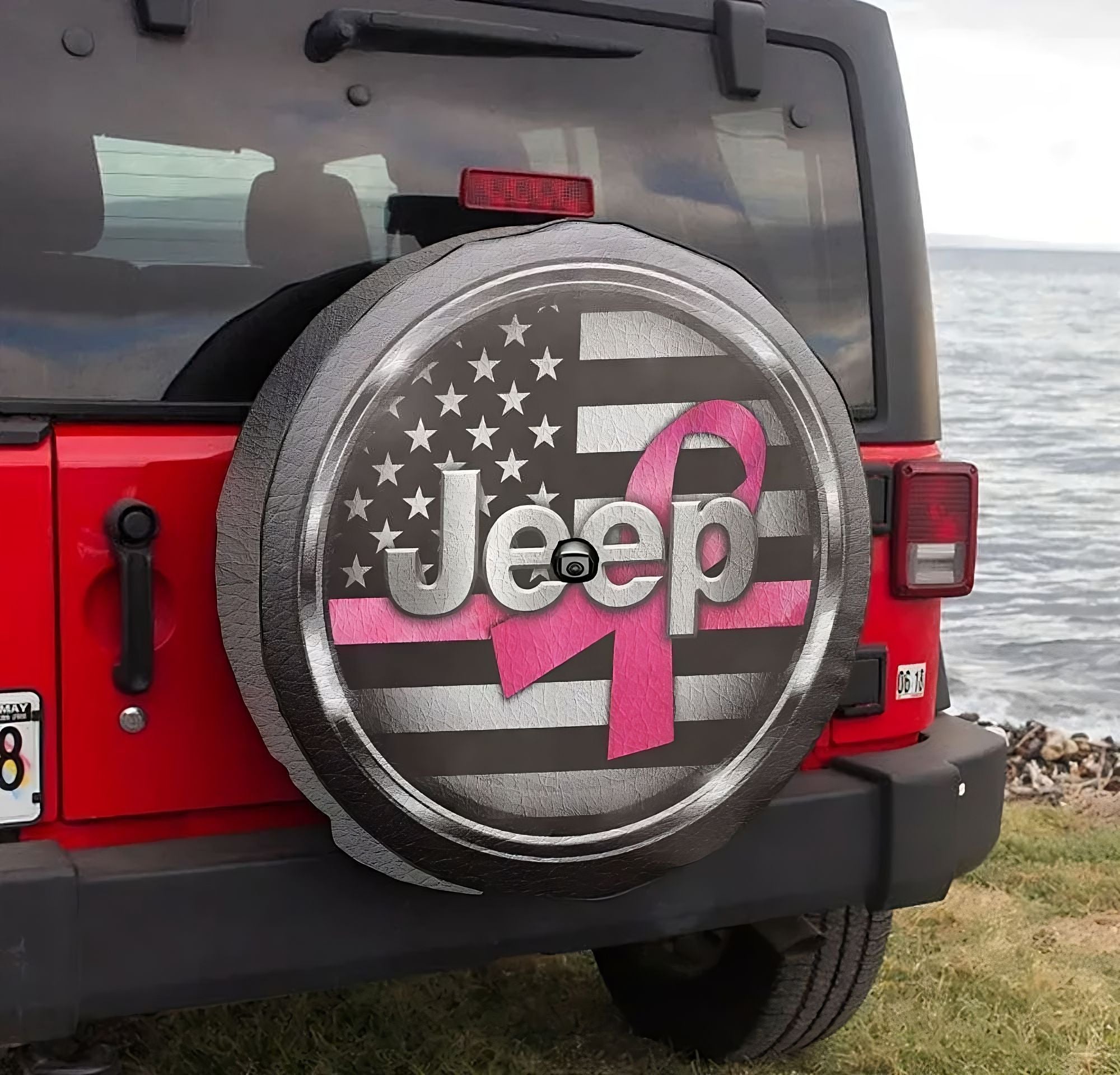 Breast Cancer Jeep Spare Tire Cover – Aljaira