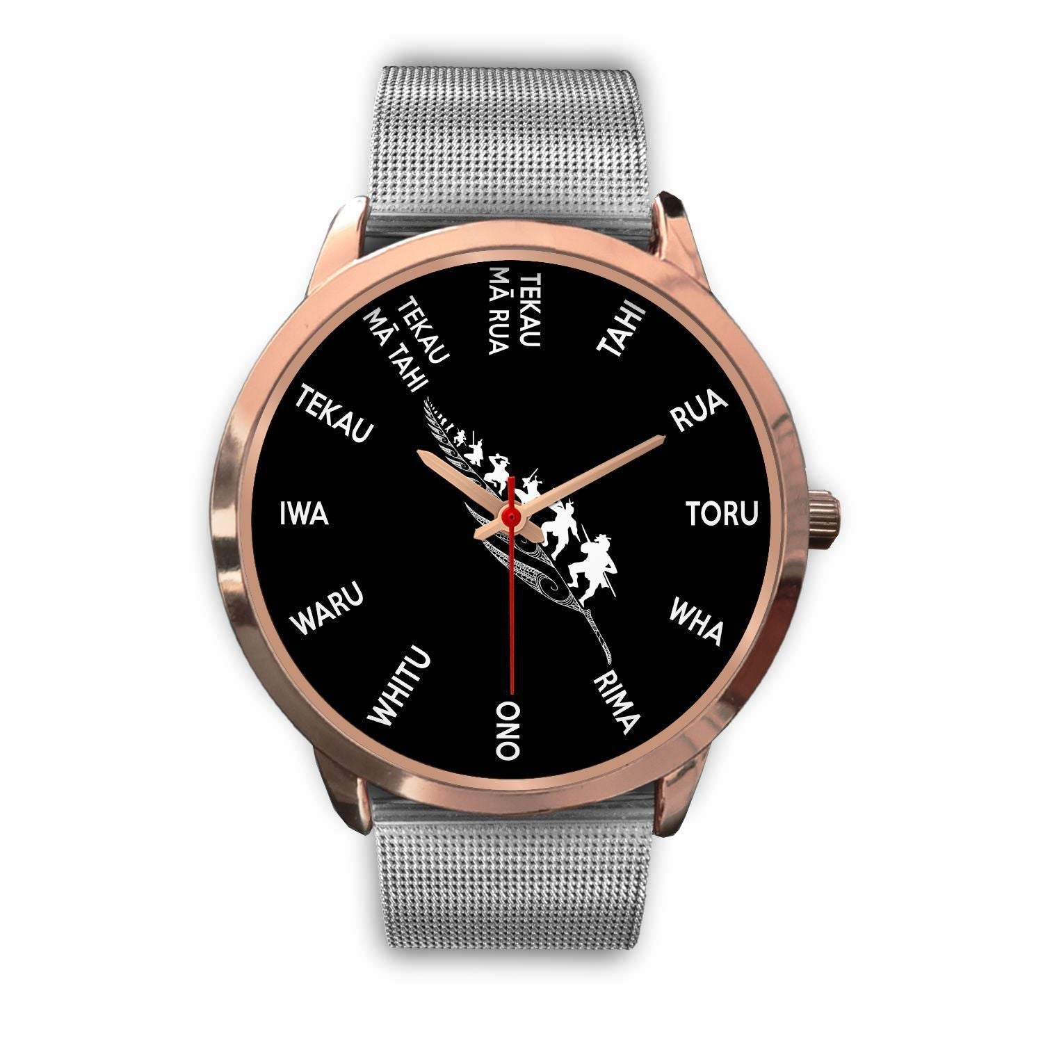 Haka Fern Maori Language Rose Gold Watch – Aljaira