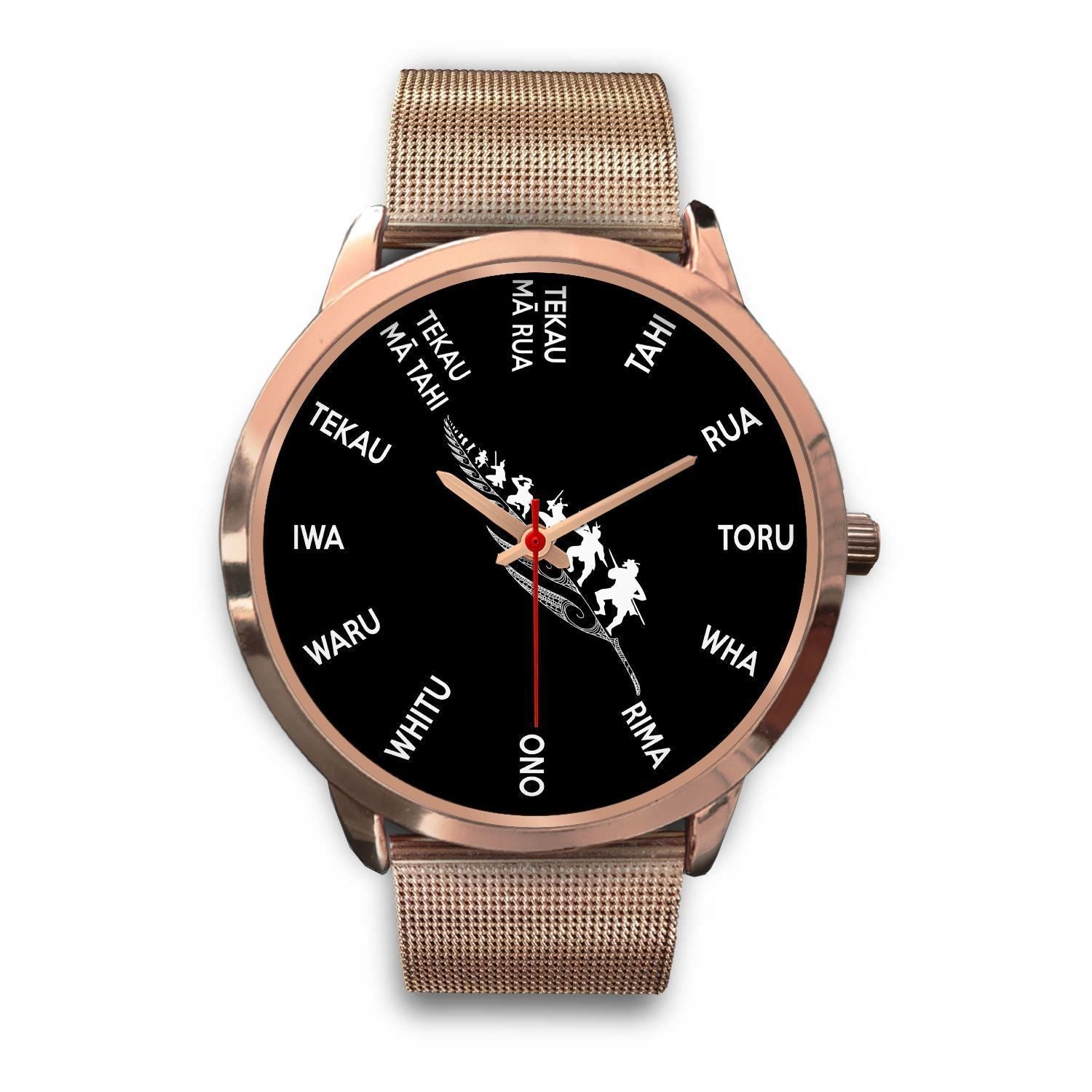 Haka Fern Maori Language Rose Gold Watch – Aljaira