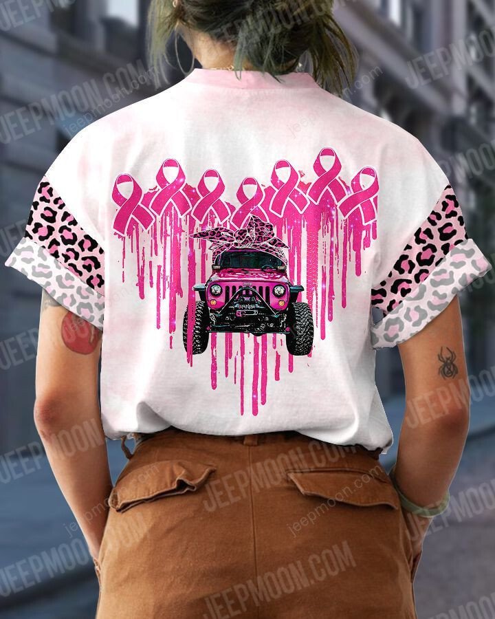 Jeep Breast Cancer Heart T-Shirt – Aljaira