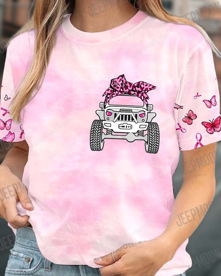 Jeep Beast Cancer T-Shirt Breast Cancer – Aljaira