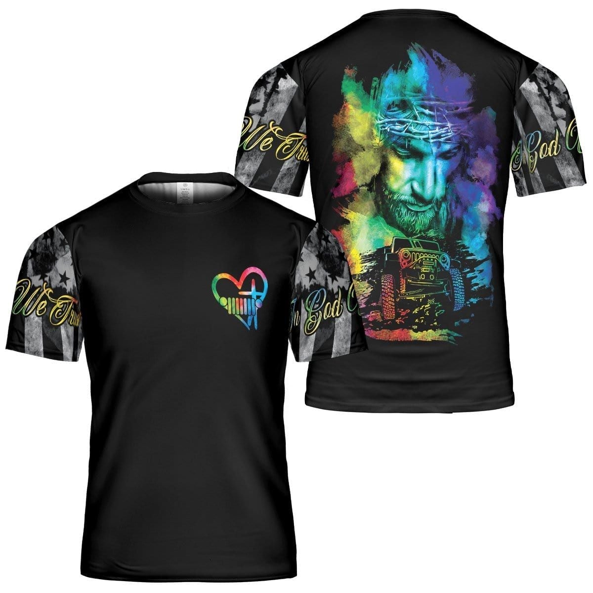 Jeep Jesus T-Shirt In God We Trust – Aljaira