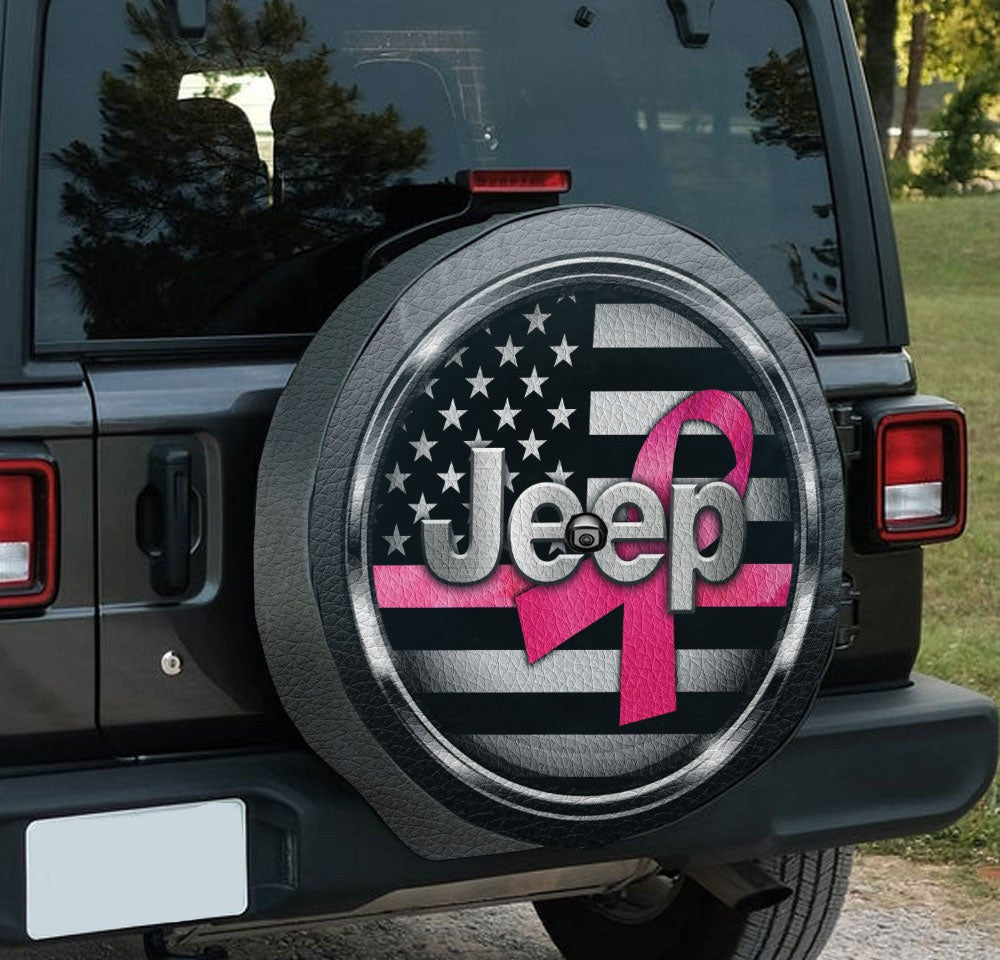 Jeep Breast Cancer Ribbon Spare Tire Cover LT11 – Aljaira