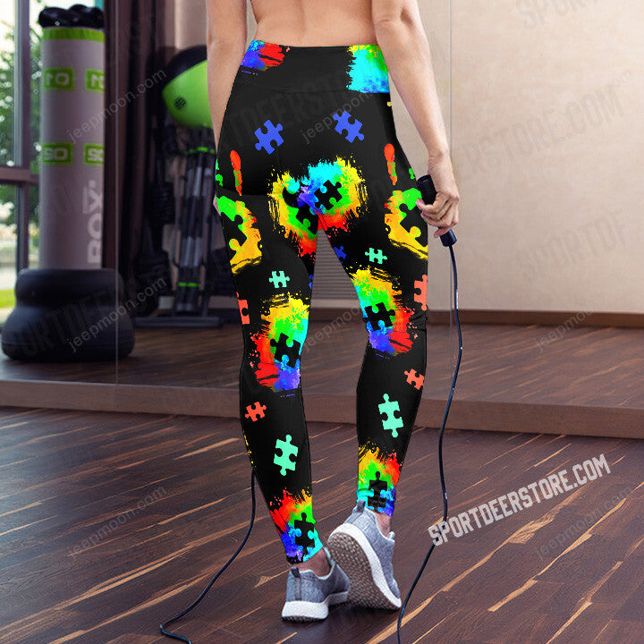 Many Color Autism Awareness Legging – Aljaira