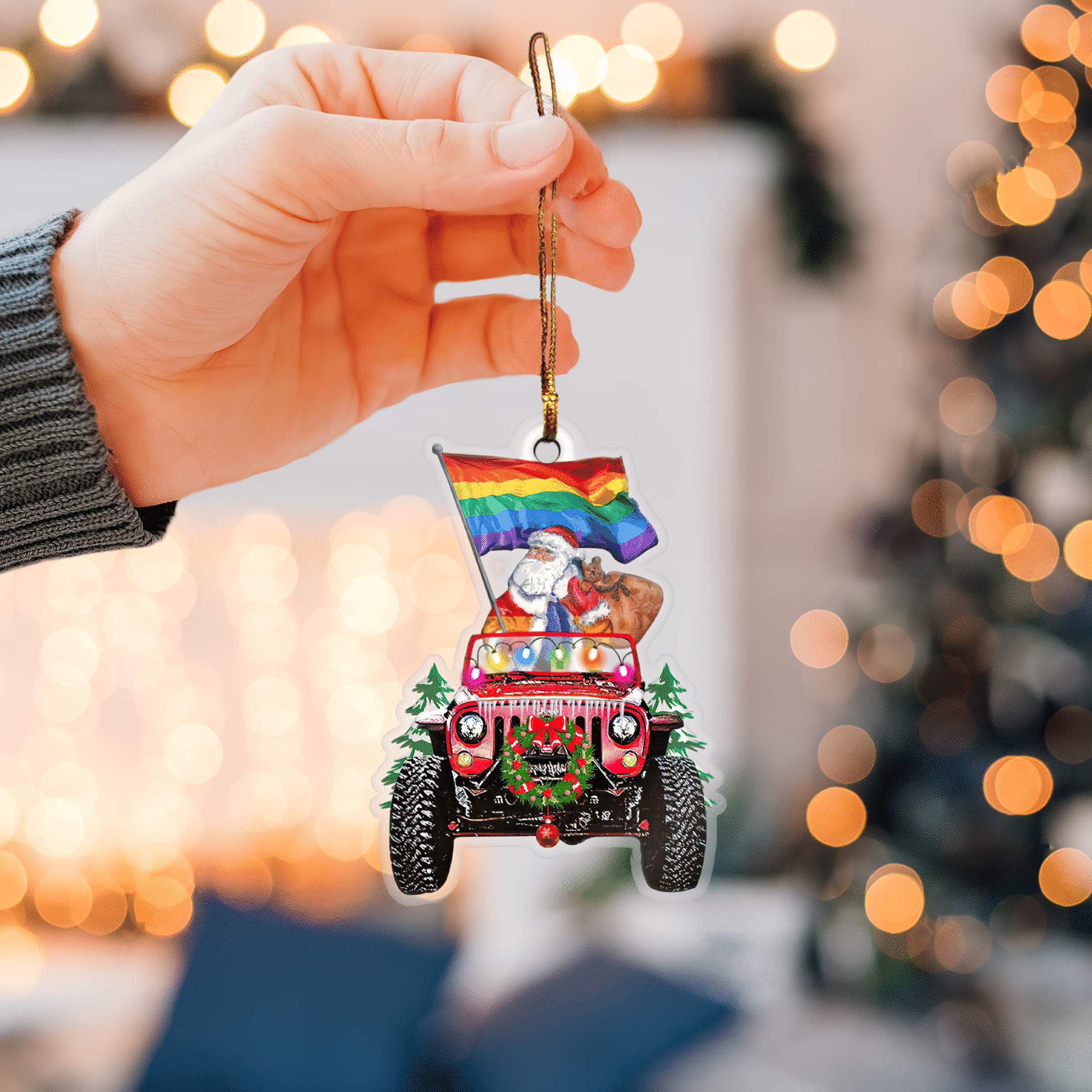 Lgbt Jeep Christmas Ornaments – Aljaira