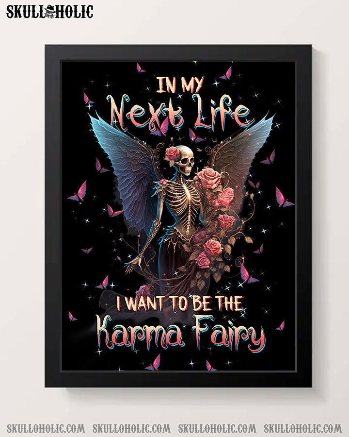 Karma Fairy Skull Skeleton Rose Poster – Aljaira