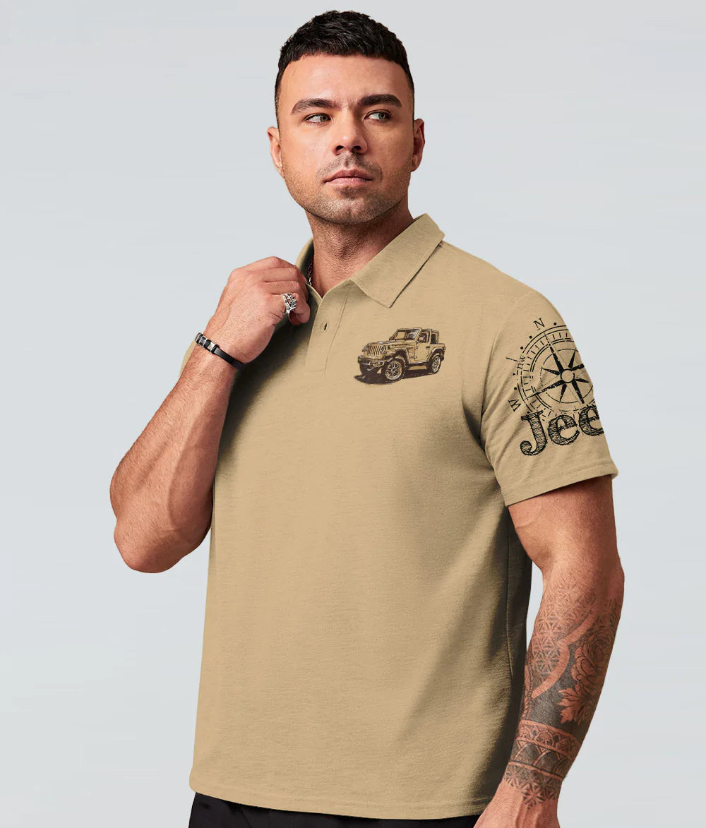 Jeep Life Compass Vintage Polo Shirt – Aljaira