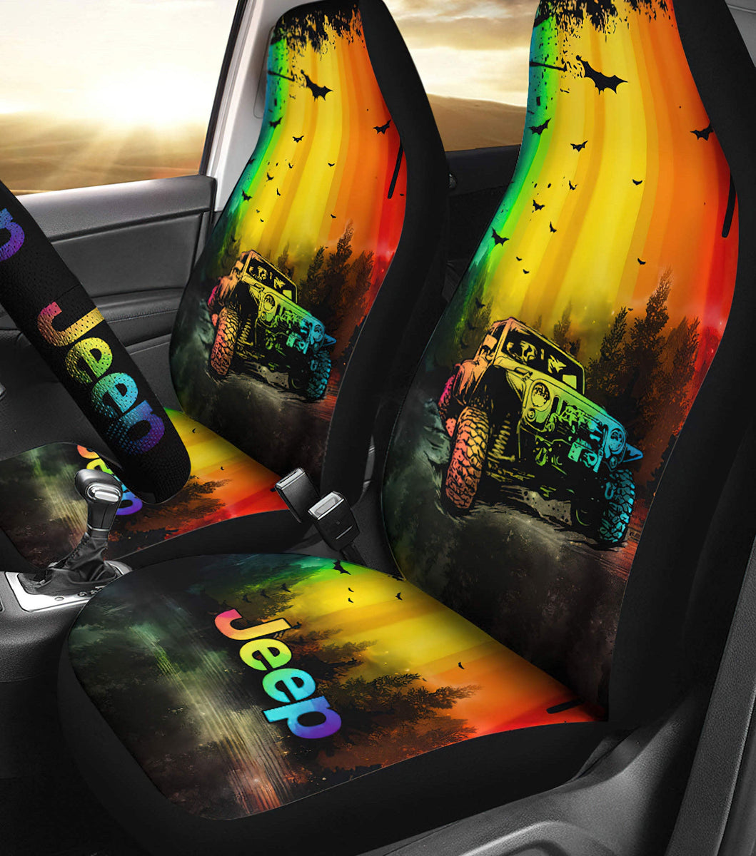 Jeep Rainbow Car Seat Cover – Aljaira