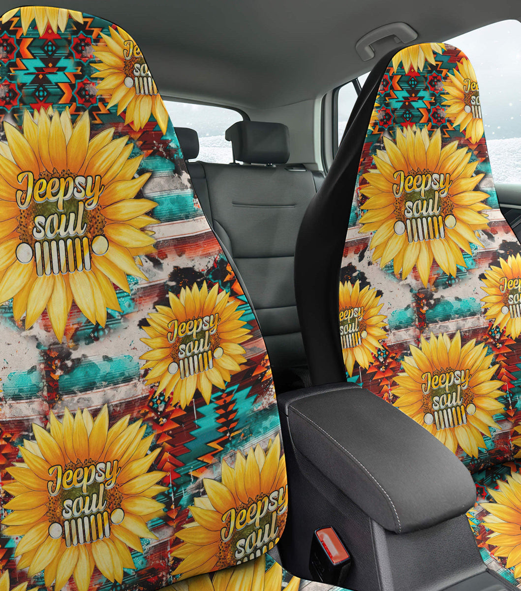 Jeep Sunflower Aztec Car Seat Cover – Aljaira