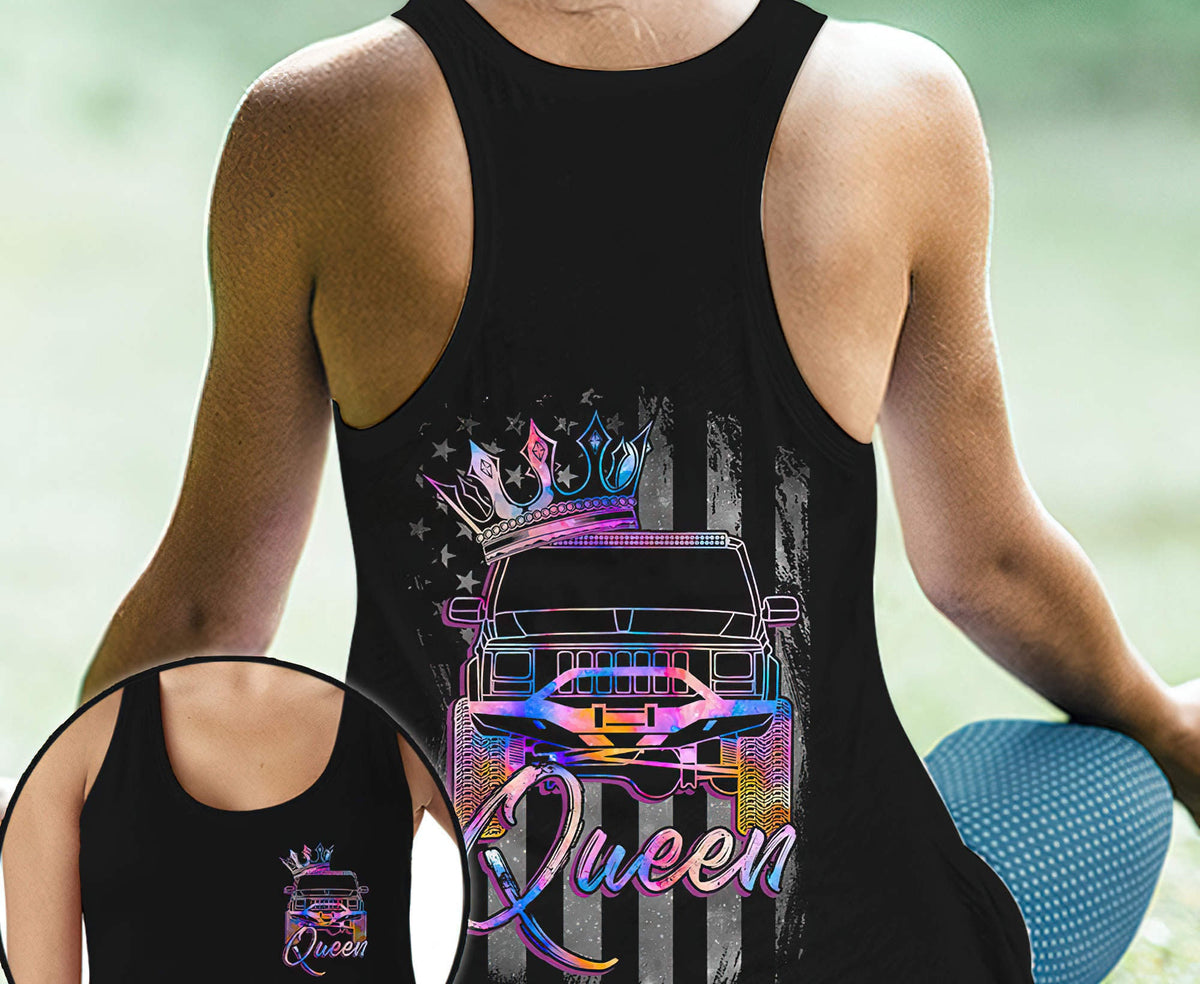 Jeep Couple Square Headlights Women Racerback Tanks – Aljaira