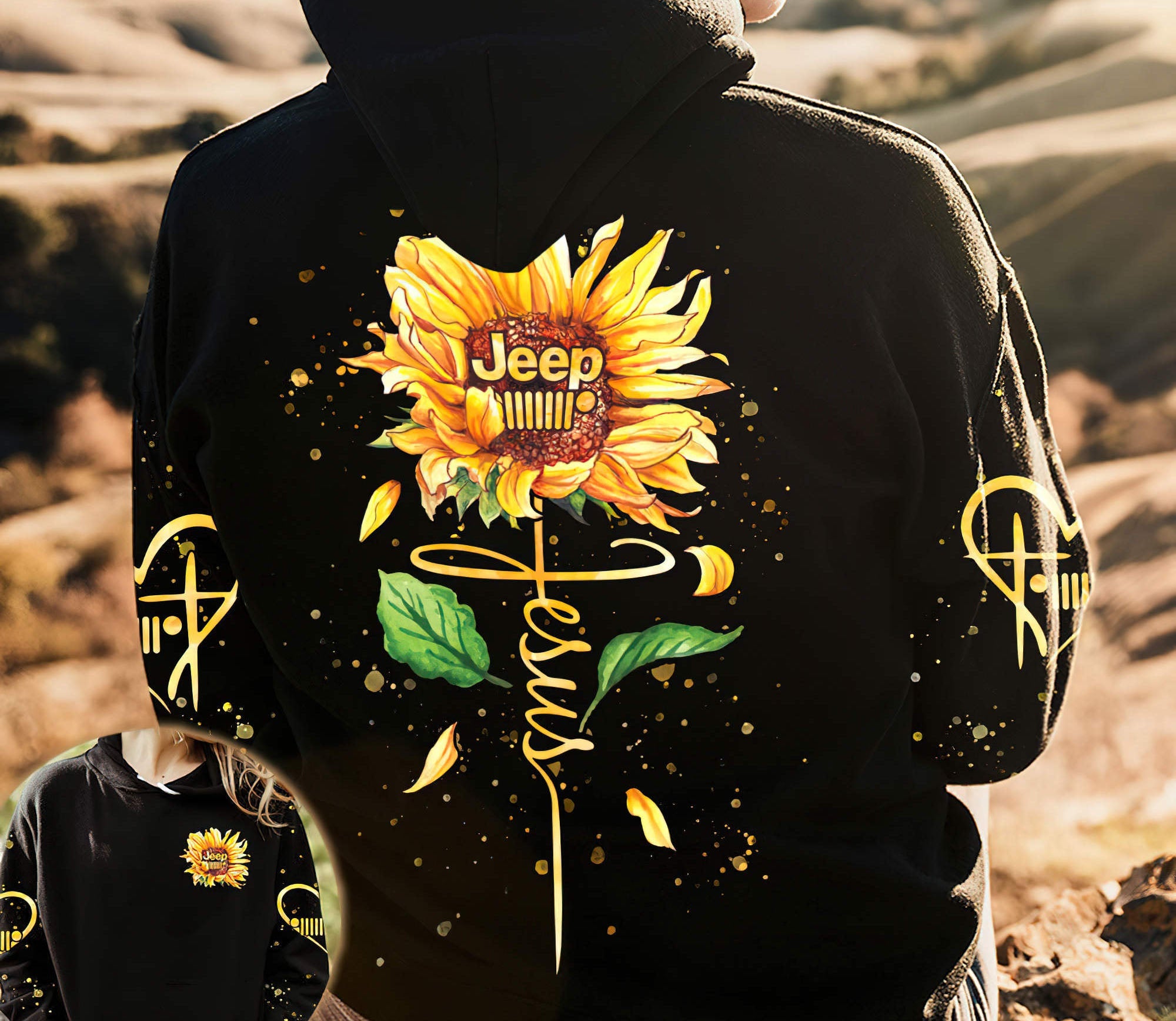 Jeep Jesus Sunflower Hoodie – Aljaira