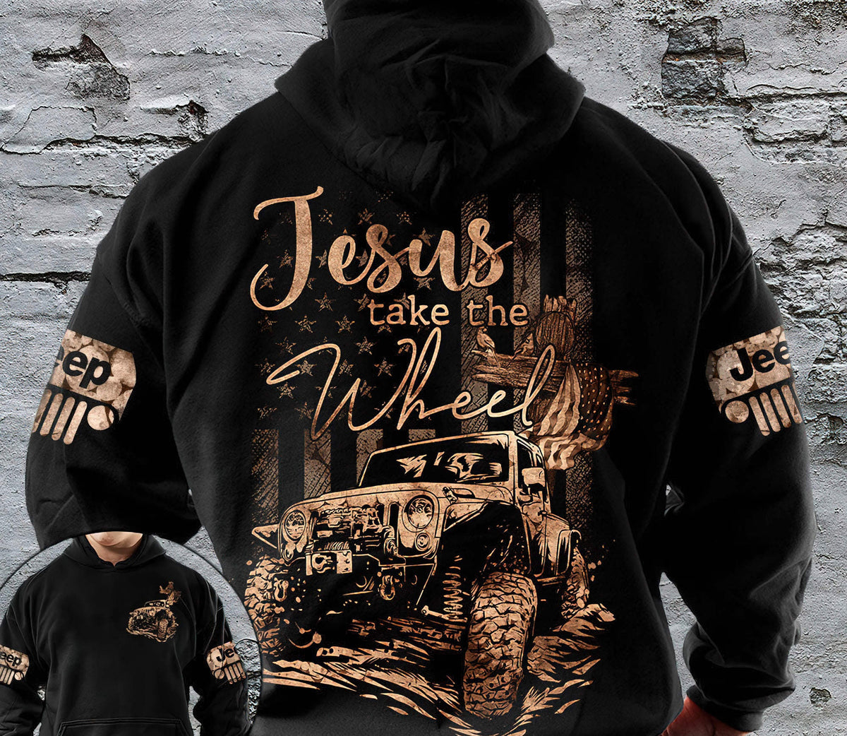Jesus Take The Wheel Jeep Hoodie – Aljaira