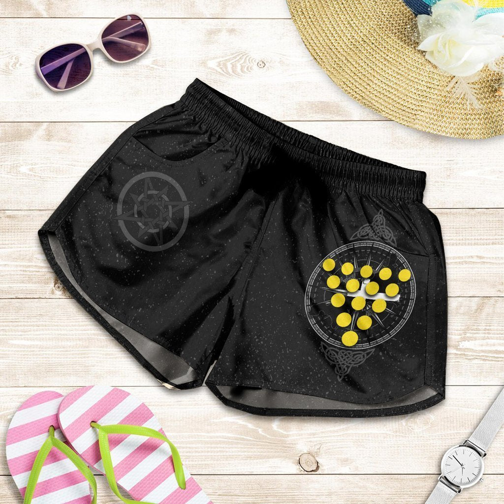 Cornwall Celtic Women's Shorts - Celtic Compass With Cornish Symbols ...