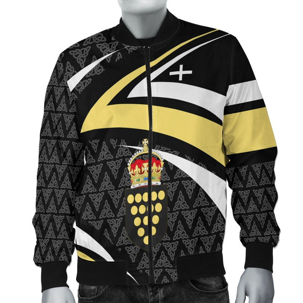 Cornwall Celtic Men's Bomber Jacket - Legend of Cornwall (Color) – Aljaira