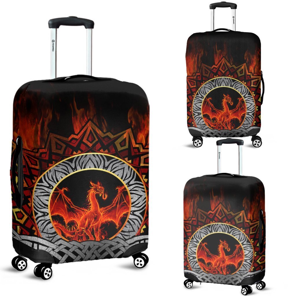 Celtic Dragon Luggage Covers - Fire Dragon – Aljaira