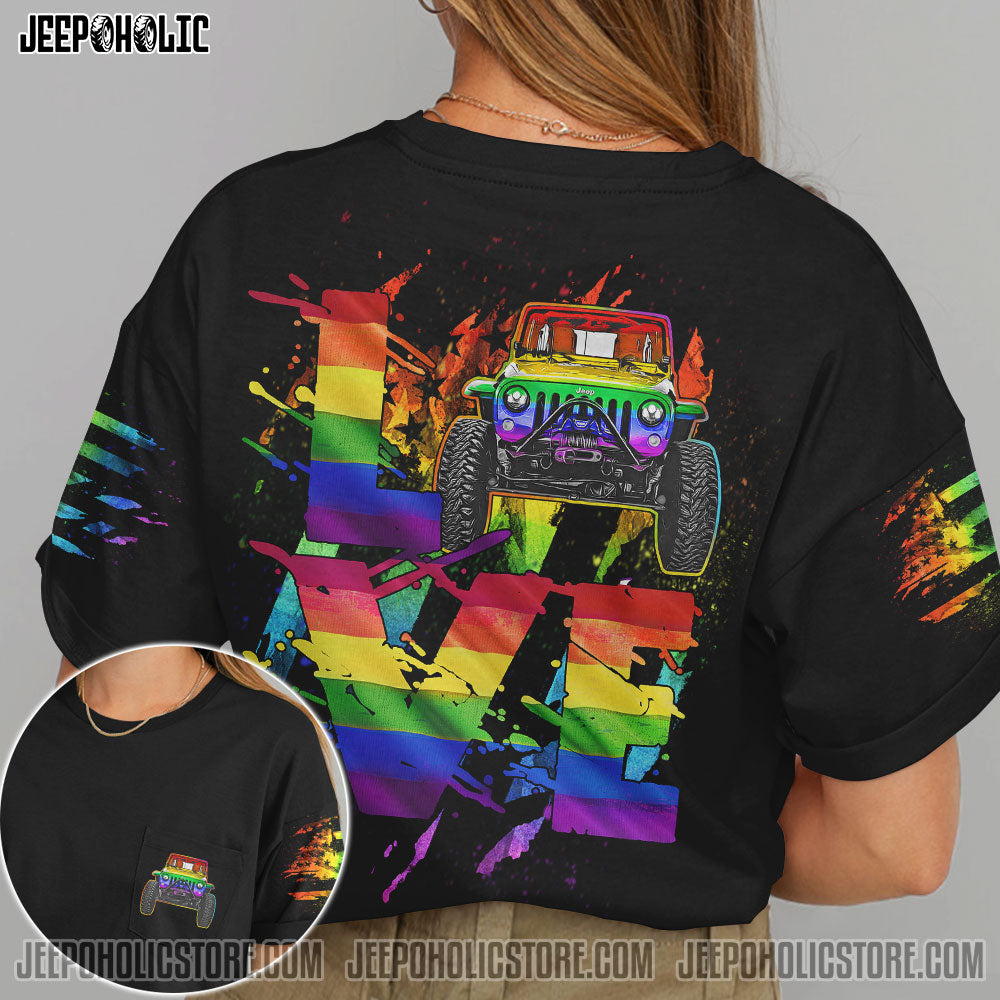 Jeep Love Rainbow Couple All Over Print – Aljaira