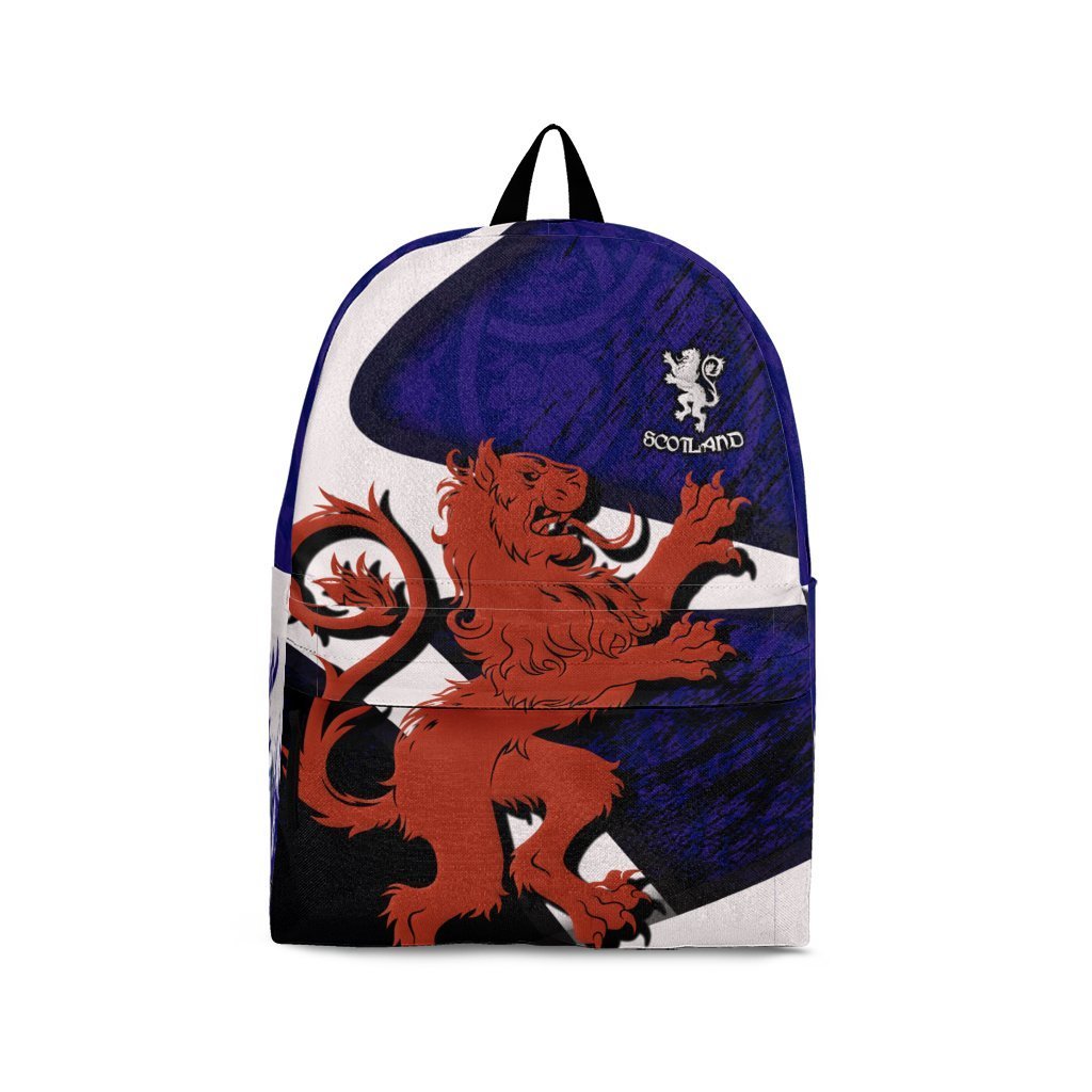 Scotland Celtic Backpack - Scottish Lion and Thistle Pattern Brush ...