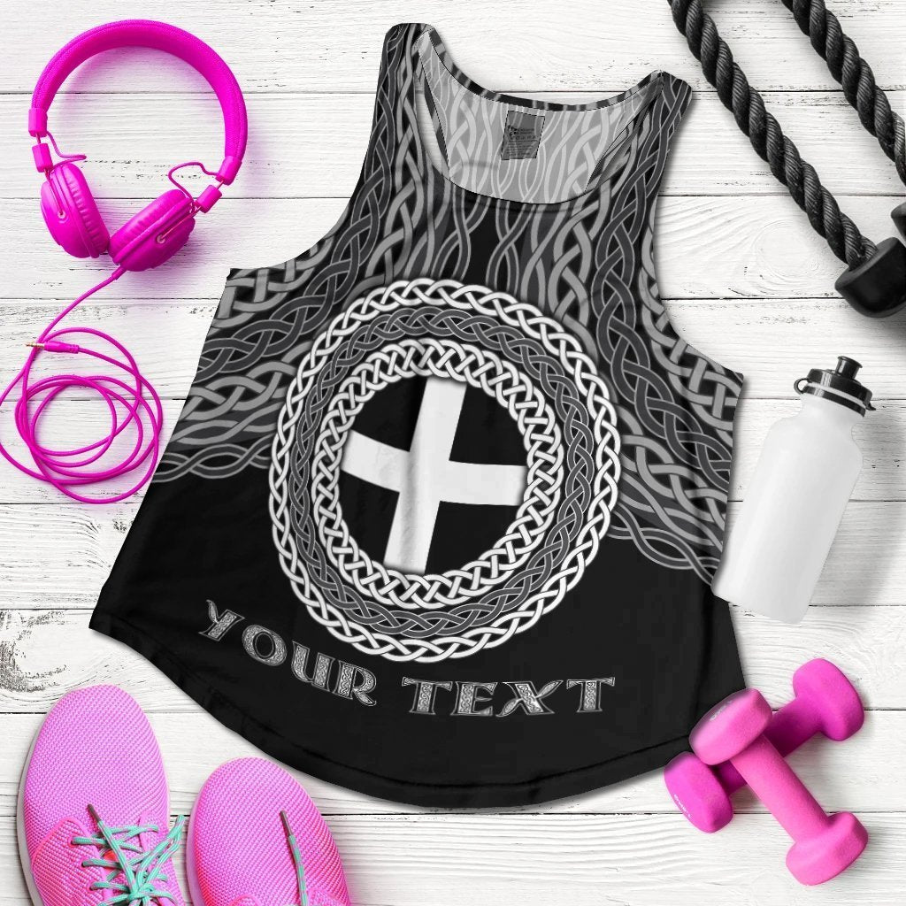 Cornwall Celtic Personalised Women Tank - Legend of Cornwall – Aljaira