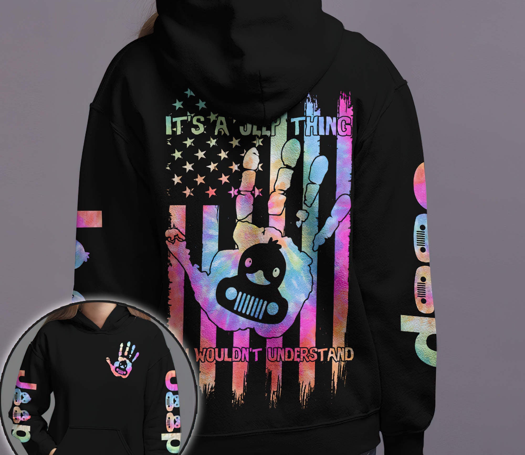 Jeep Things Tie Dye Hoodie – Aljaira
