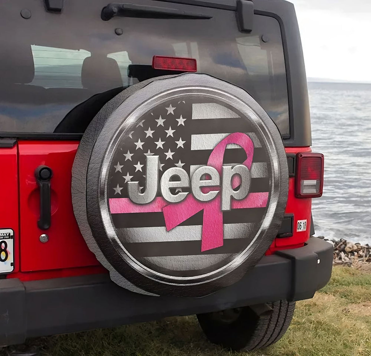Breast Cancer Jeep Spare Tire Cover – Aljaira