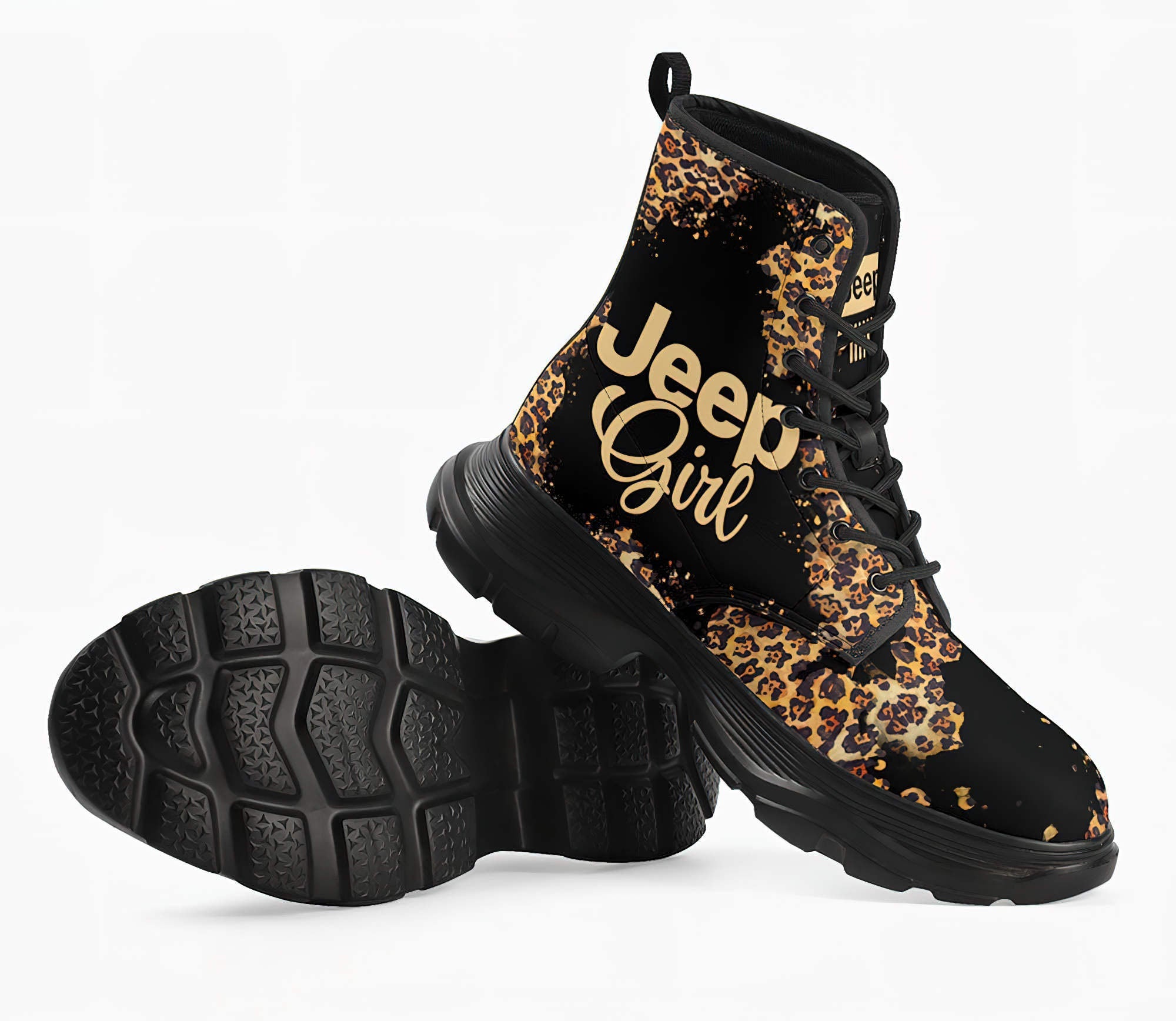 Jeep Leopard Leather Boots – Aljaira