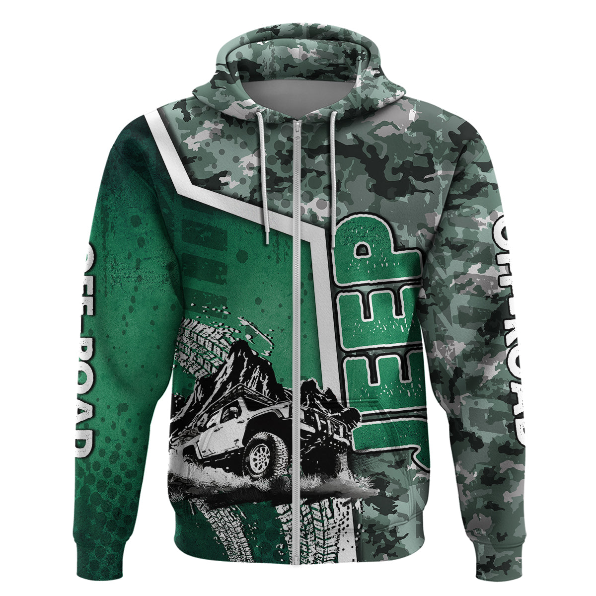 Jeep Camo Style Off-Road Hoodie TS07 – Aljaira