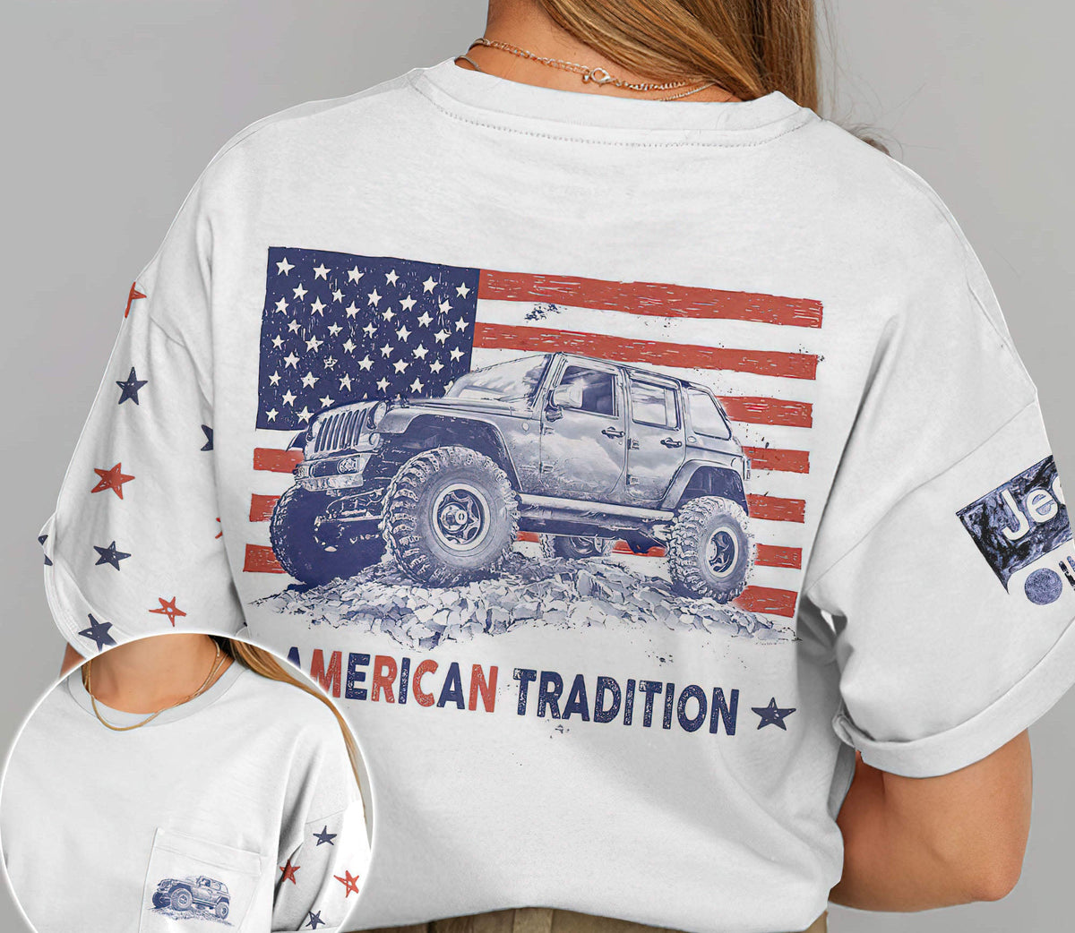 Jeep Flag American Tradition T shirt – Aljaira