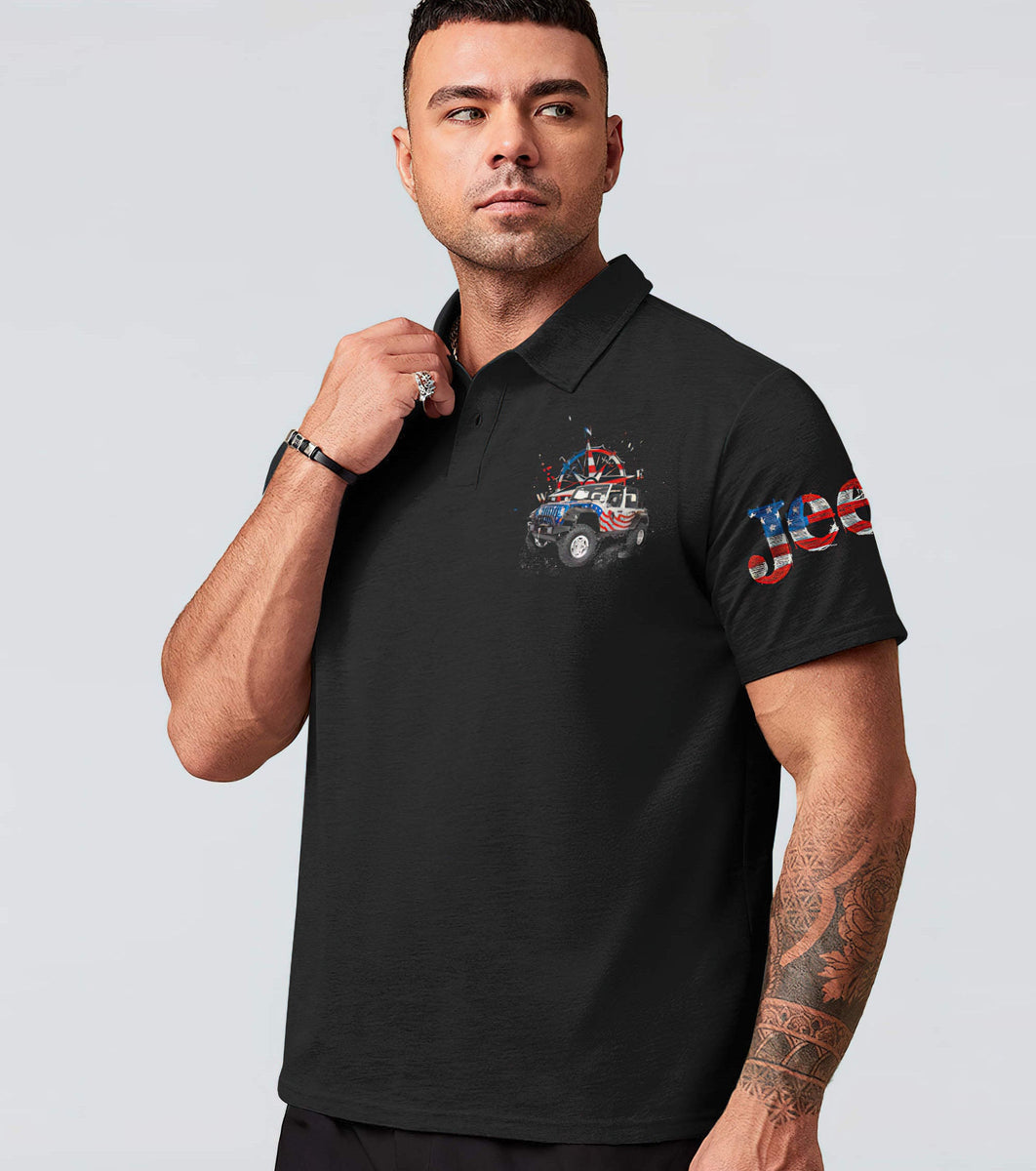 Patriotic Jeep Compass Polo Shirt – Aljaira