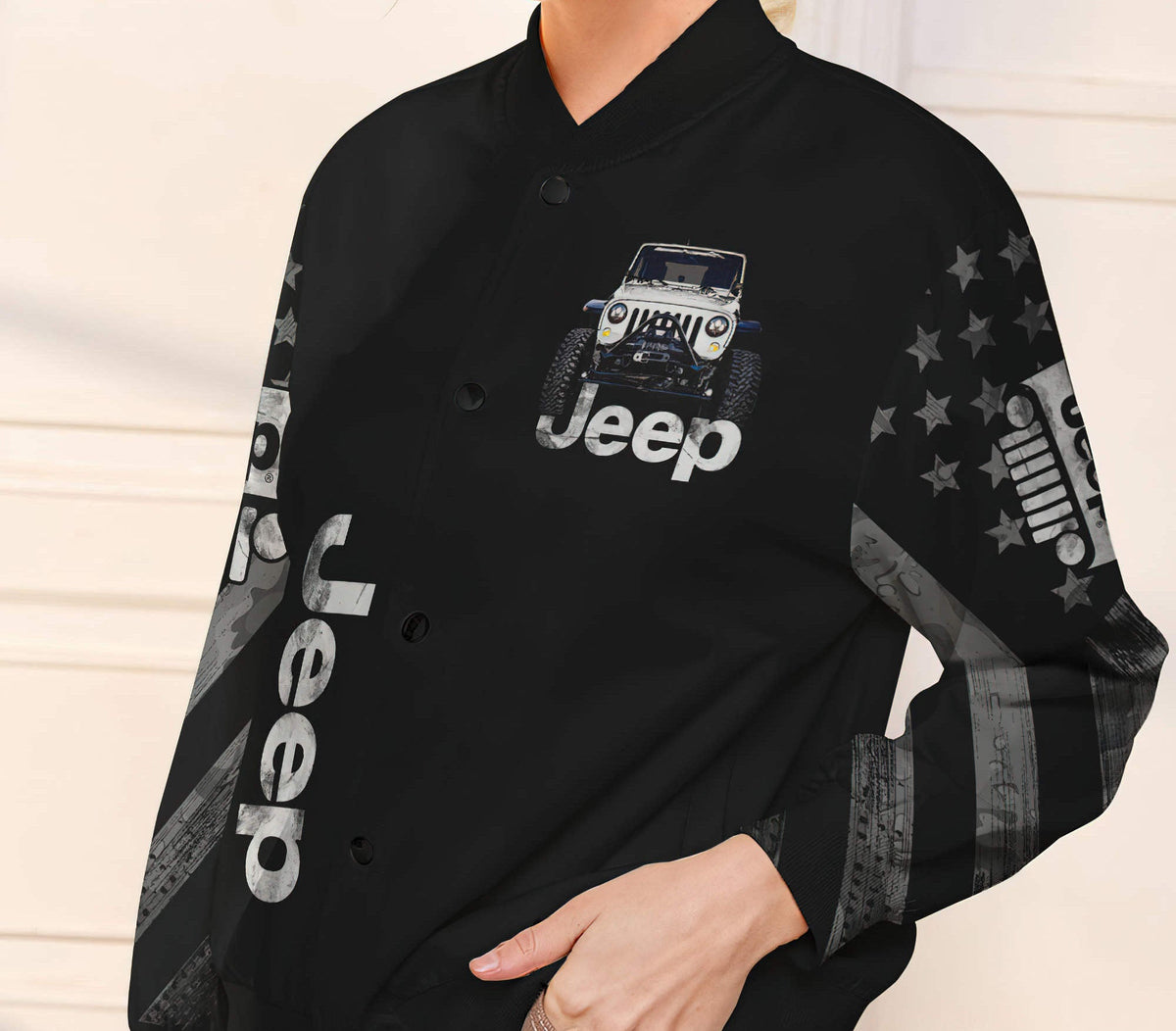Jeep Flag Simple Bomber Jacket – Aljaira