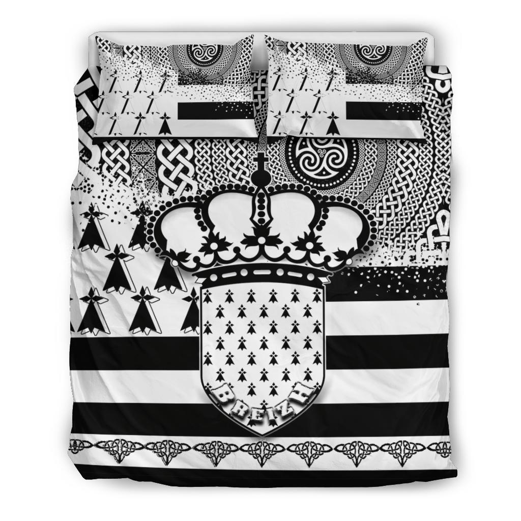 Celtic Brittany Bedding Set - Brittany Flag With Triskelion Symbols ...